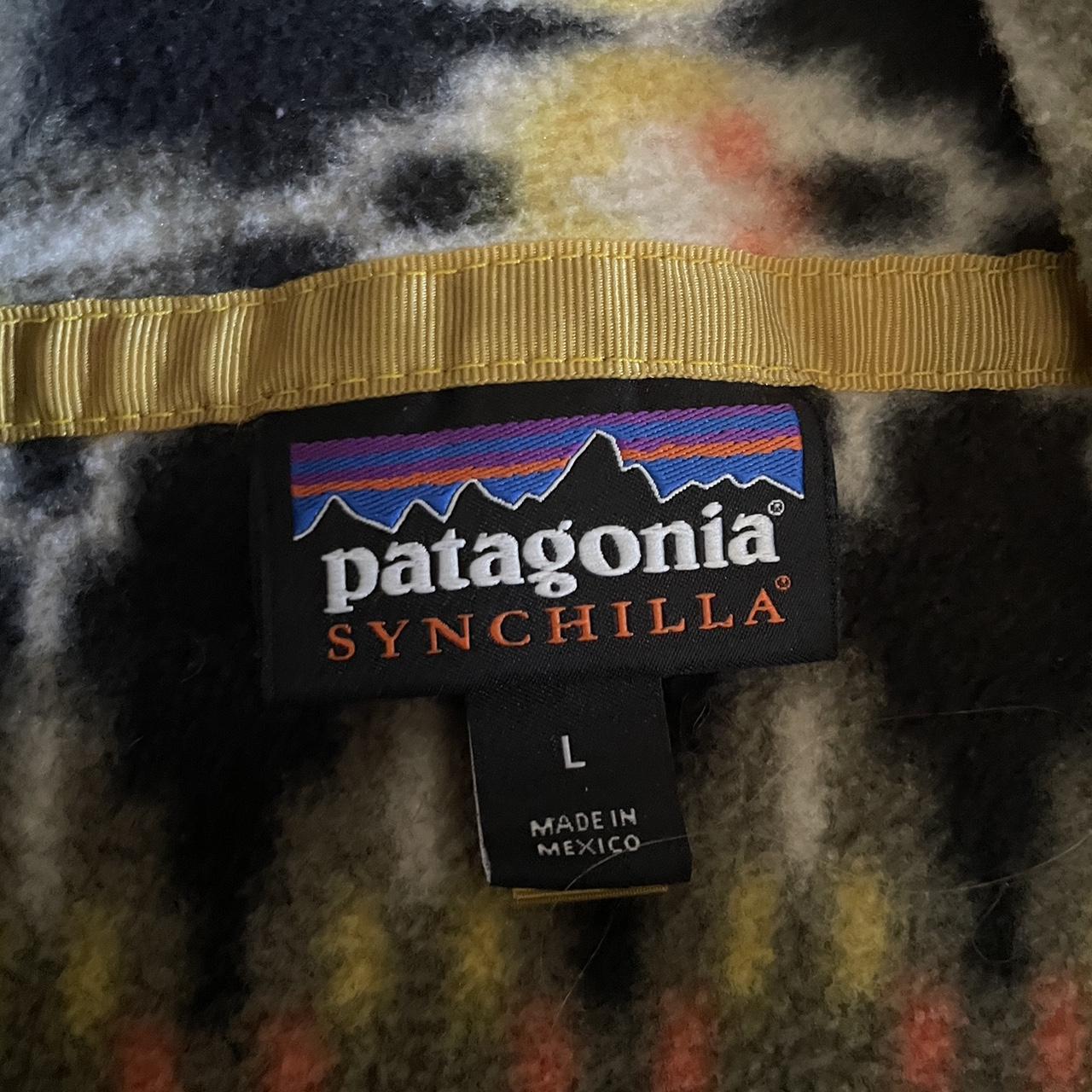 90s Patagonia synchilla rare pattern - Depop