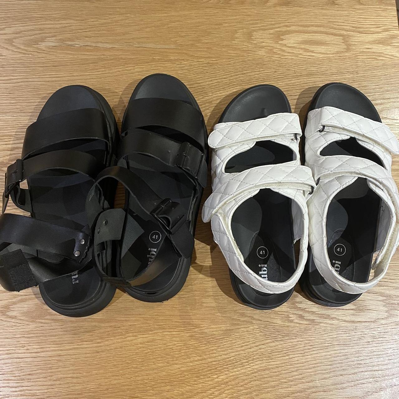 2 pairs of Sandals Both size 41 EUR Adjustable... - Depop