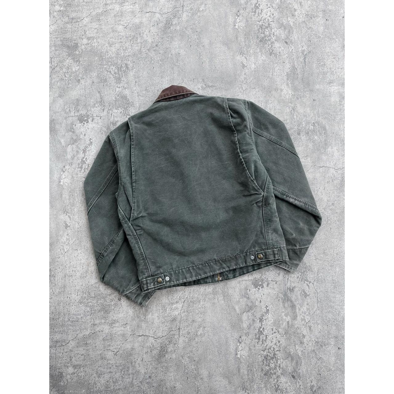 Vintage Carhartt Detroit Jacket J97 MOS 09' Faded... - Depop