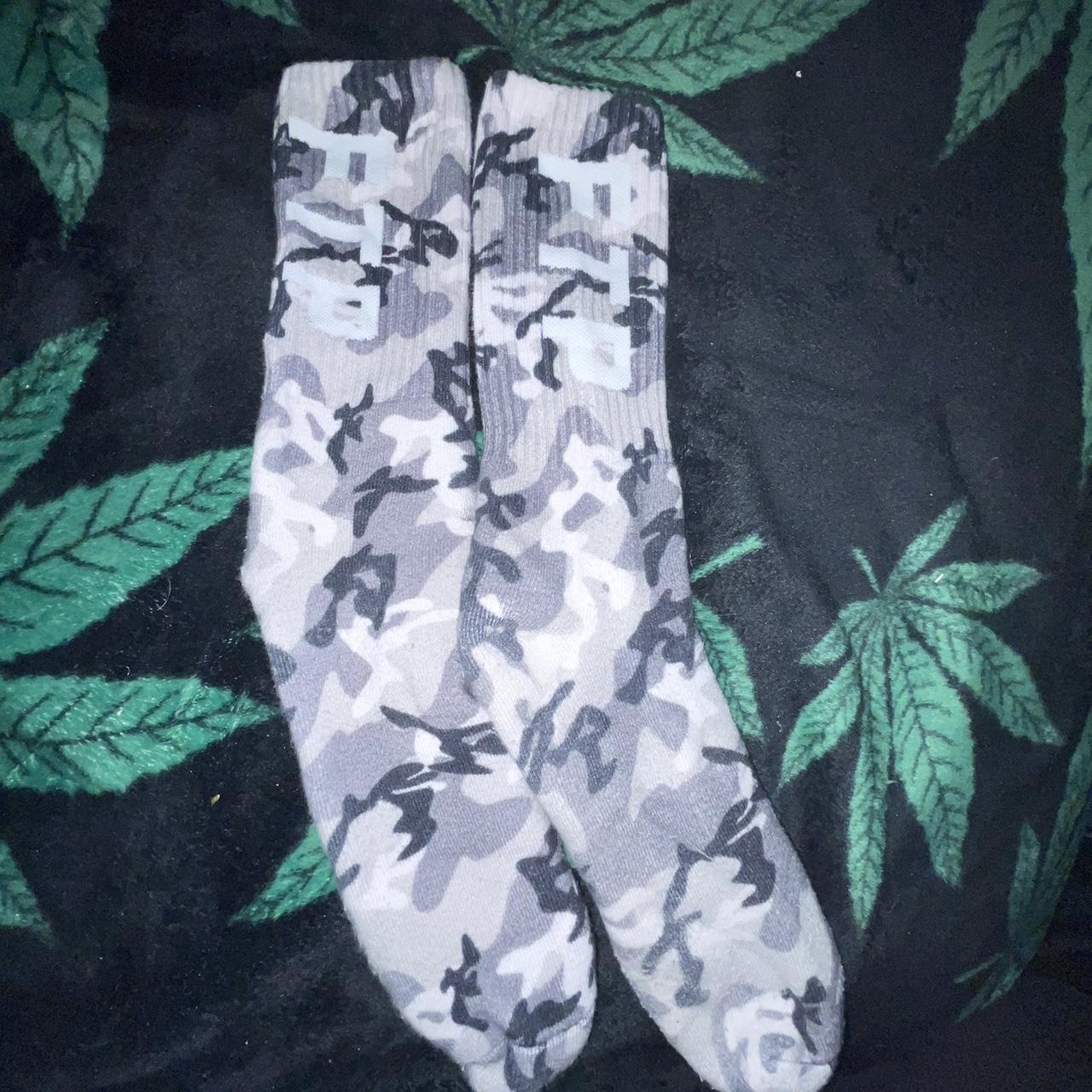 FTP socks grey Camo wore them fr maybe 1 or 2... | Depop
