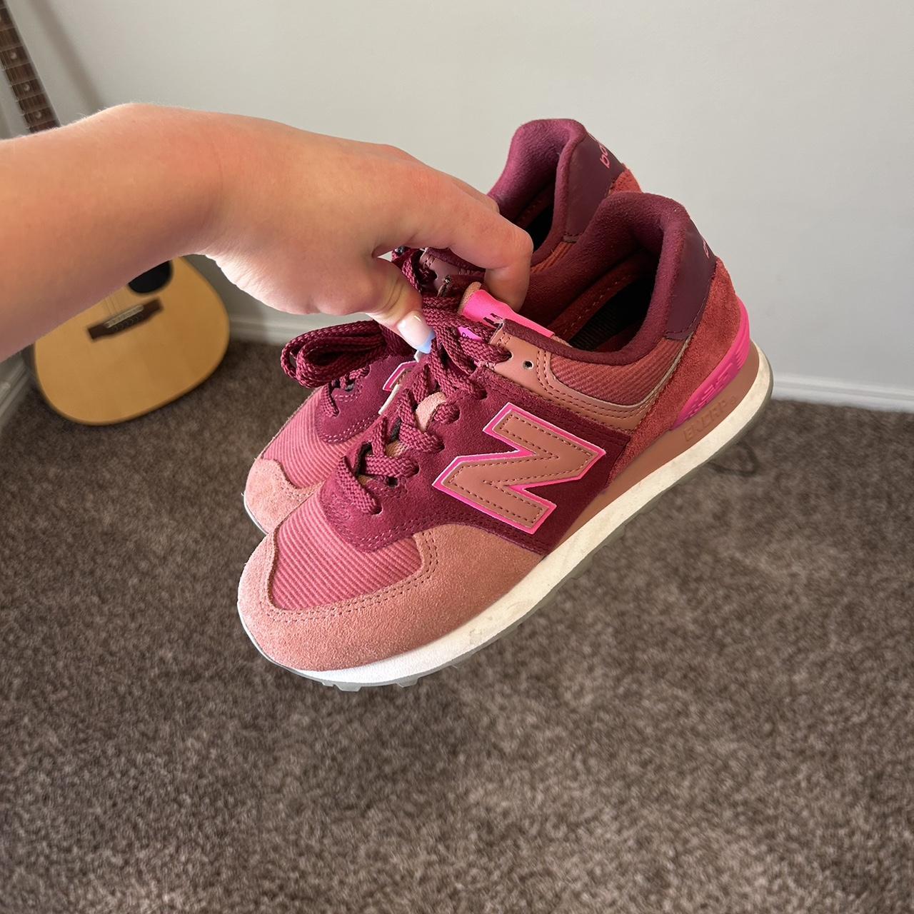 New Balance Women's Pink Trainers | Depop