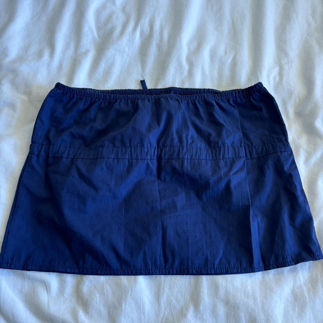 Edikted Rava strapless top navy Never worn | Depop