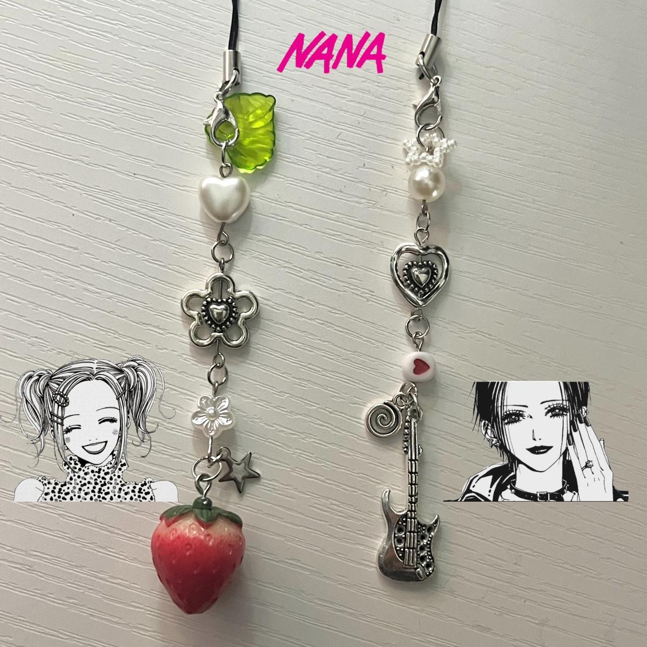 nana and hachi anime inspired keychains/phone charms... - Depop