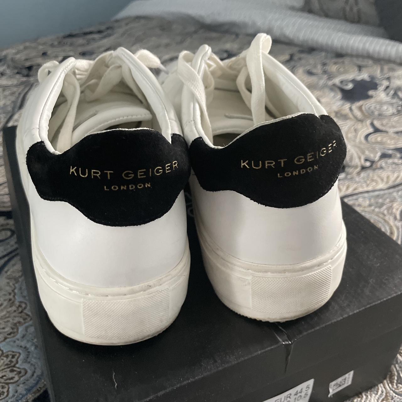 Kurt Geiger White Leather Sneakers - Size US 10.5 /... - Depop