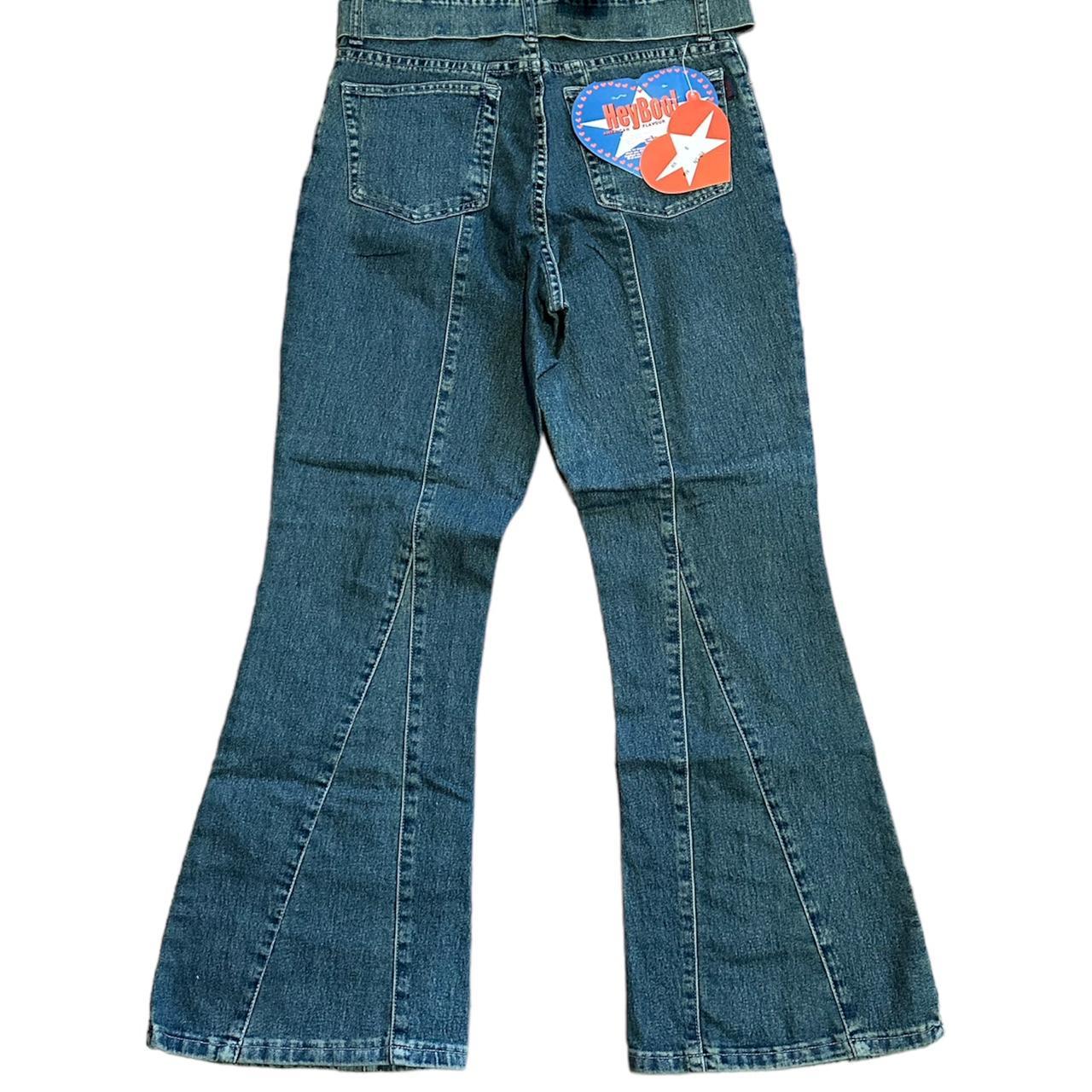 Amazing vintage 90s flare Jean New with tags Brand... - Depop