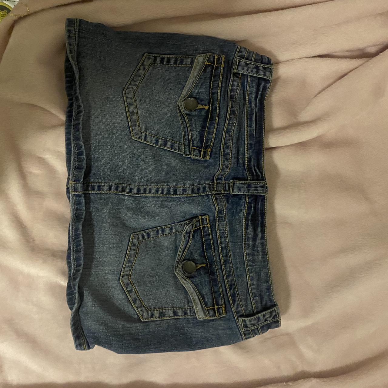 Blue denim skirt #denimskirt | Depop