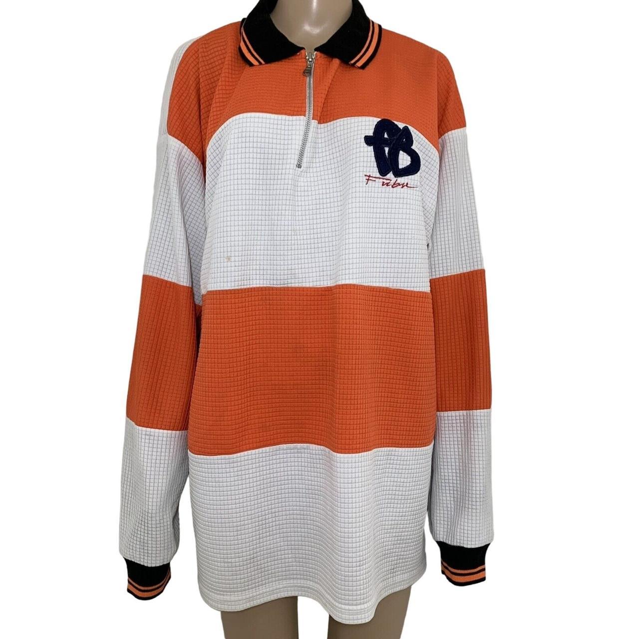 Vintage FUBU The Collection Logo Thermal Long Sleeve... - Depop