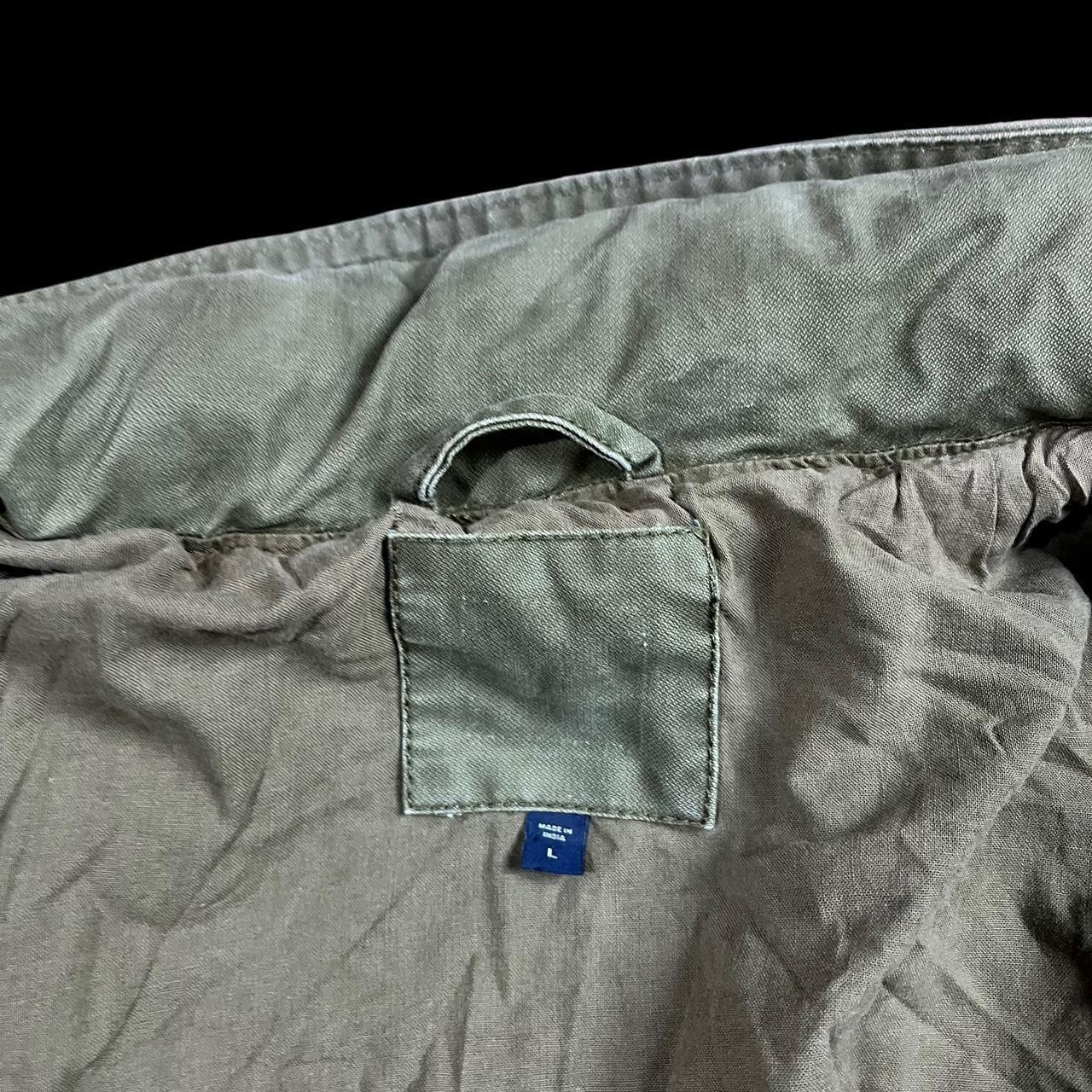 Vintage Olive Military Army Jacket Size L - Depop