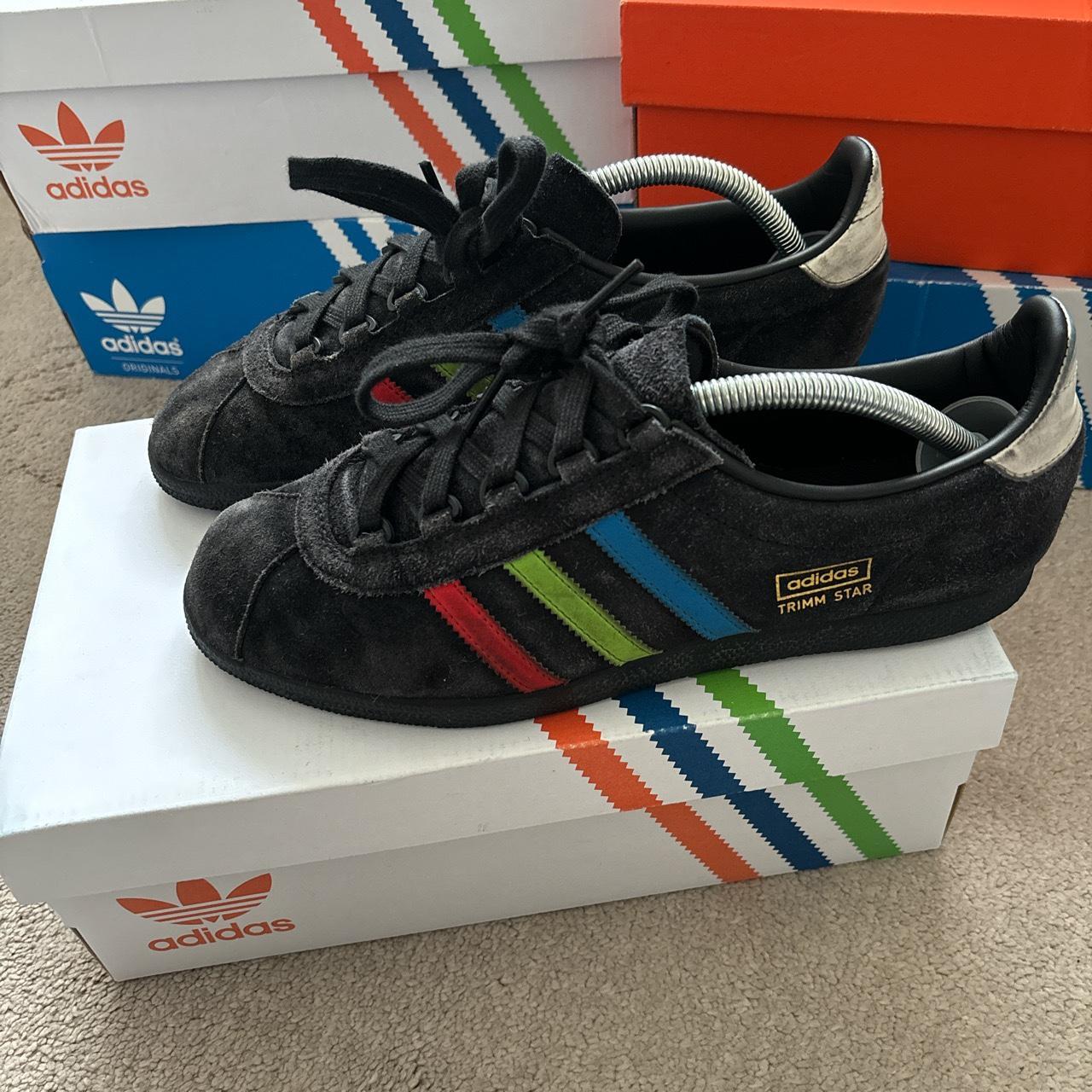 Adidas Trimm Star VHS Size 8 Need a tidy up but... - Depop