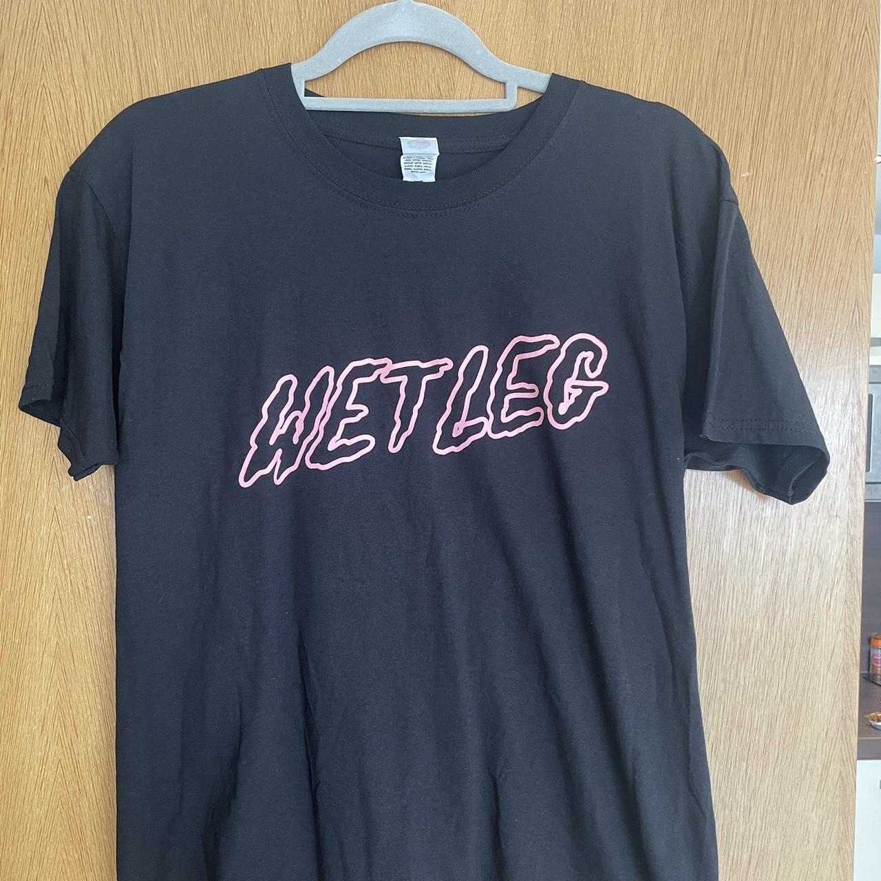 Wet Leg U.K tour merch t shirt Medium. Black with... - Depop