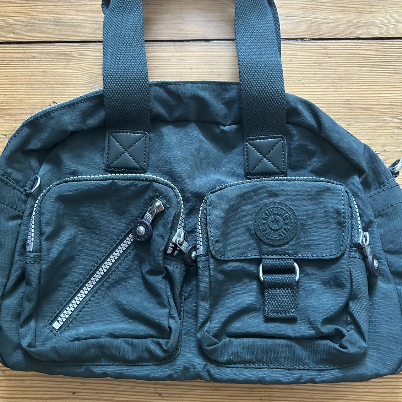 Dark green Kipling bag with cross body... - Depop