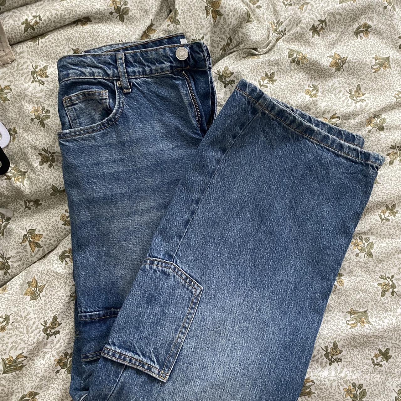 Straight leg blue denim jeans Supre size 8 Working... | Depop
