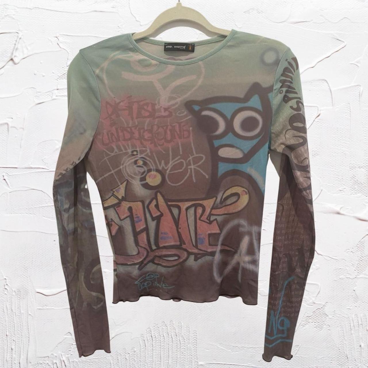 Insane Cop Copine Paris Mesh long sleeve Stunning... - Depop