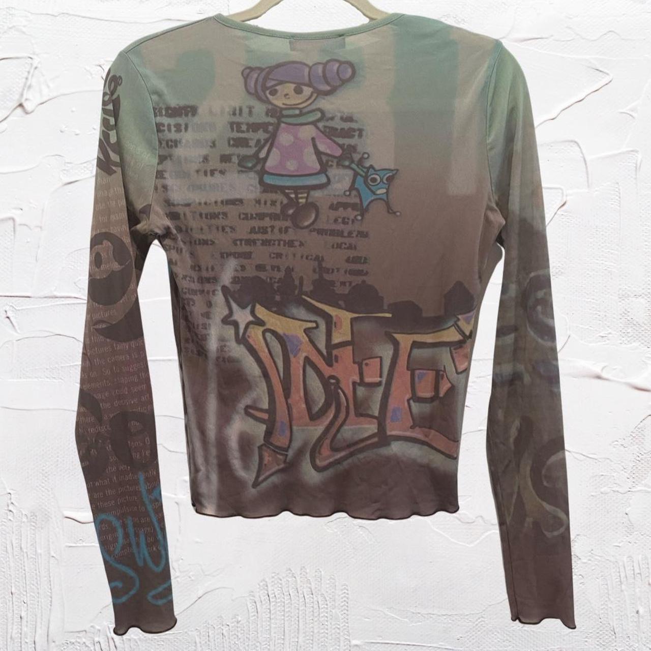 Insane Cop Copine Paris Mesh long sleeve Stunning... - Depop