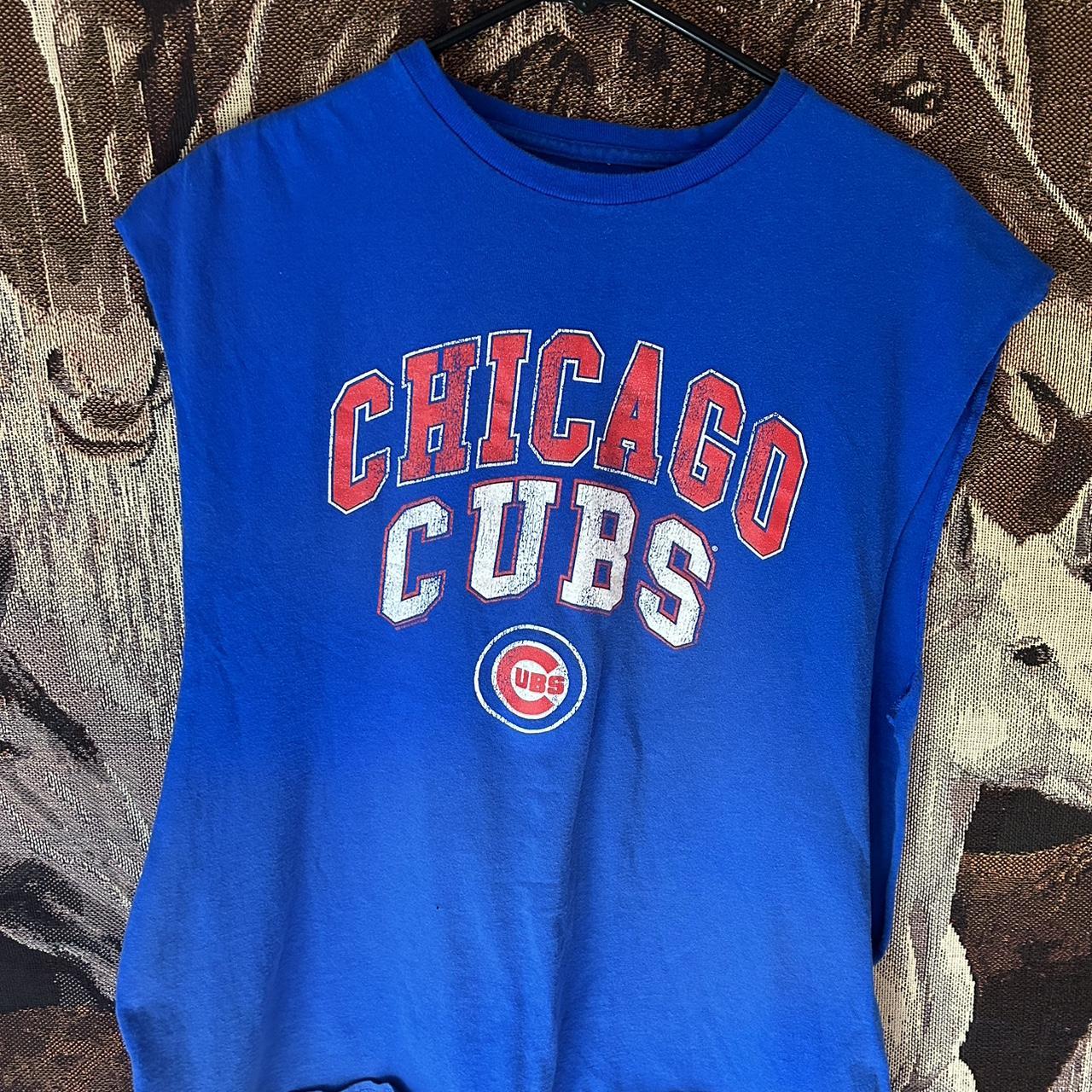 Chicago Cubs Graphic Cut-Off Tee No Tag - Matches... - Depop