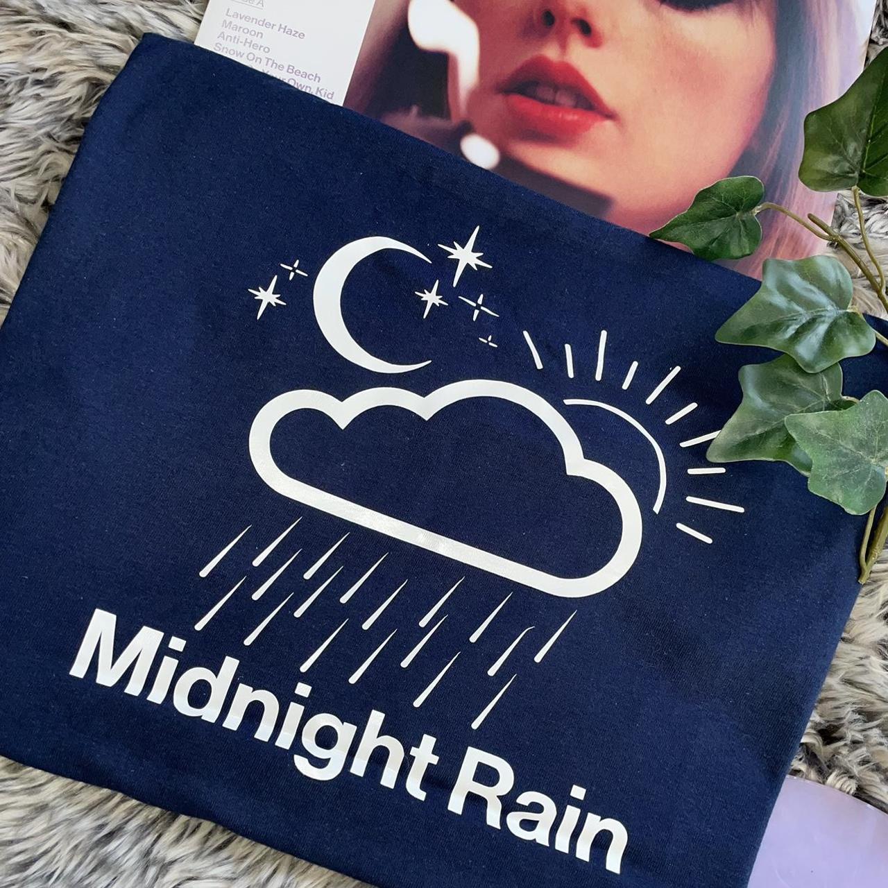 Taylor Swift Midnights Midnight Rain inspired navy... - Depop