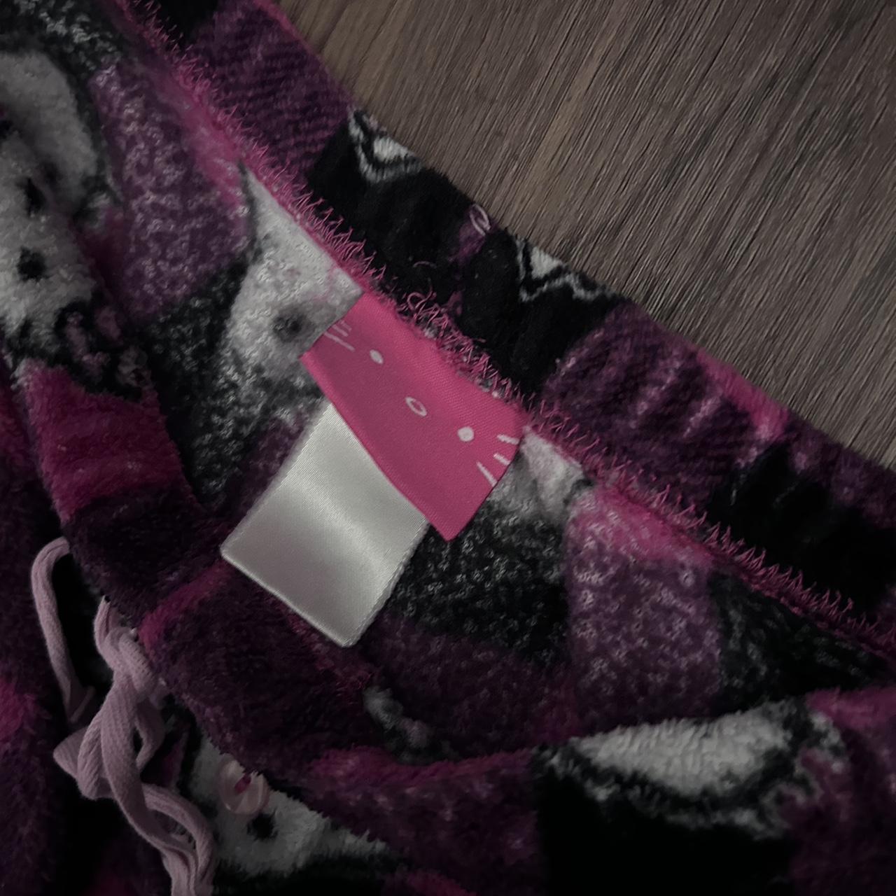 pink plaid hello kitty pajama pants capris NO... - Depop