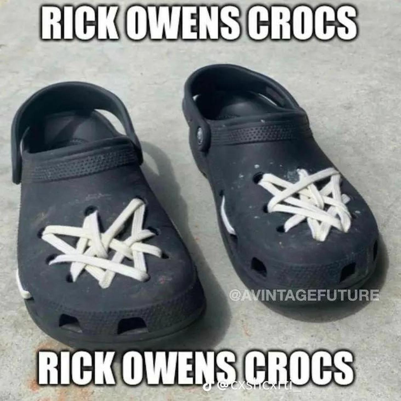rick owens crocs coot carti system of a down rick... - Depop
