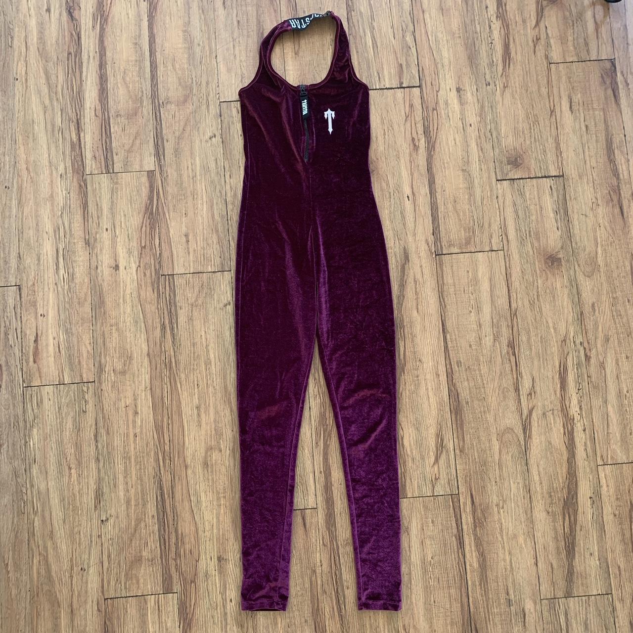 Trapstar Women's Burgundy and Pink Jumpsuit | Depop