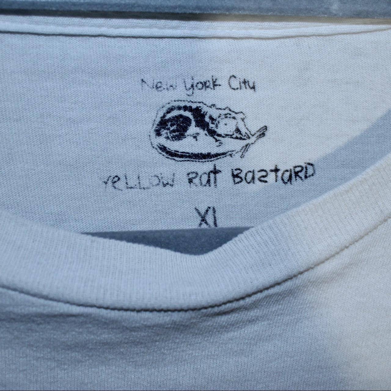 rare yellow rat bastard jumping over cop car t shirt... - Depop