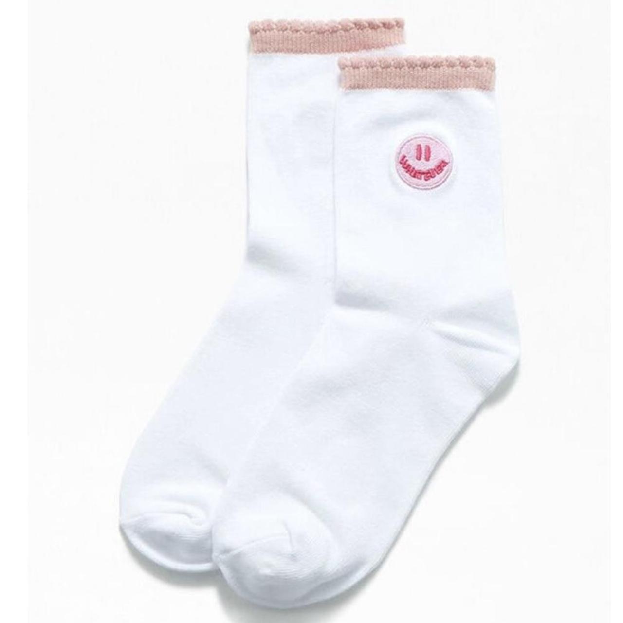 NWT LA Hearts smiley face whatever socks One size... - Depop