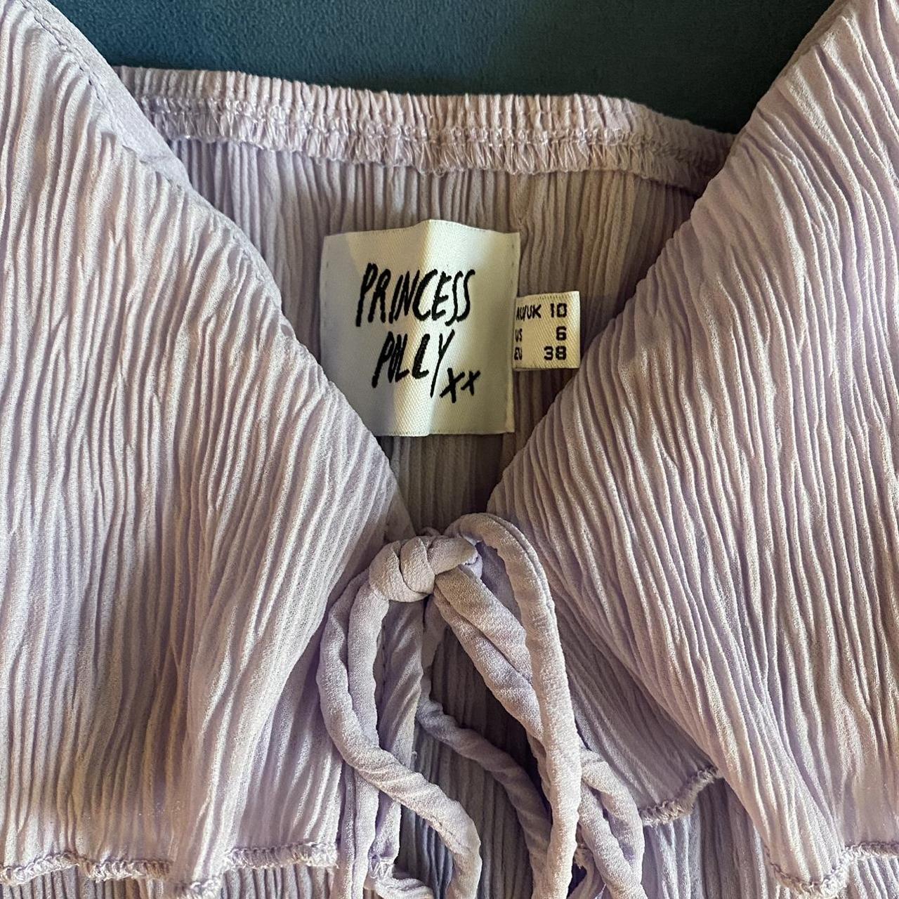 Princess Polly Tie Front Top light purple &... - Depop