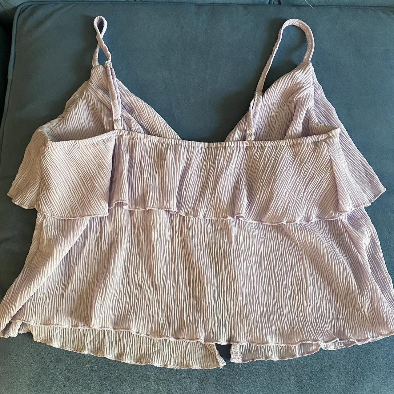 Princess Polly Tie Front Top light purple &... - Depop