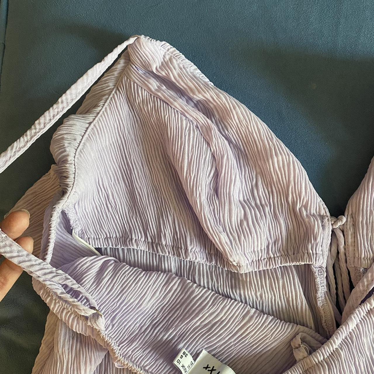 Princess Polly Tie Front Top light purple &... - Depop