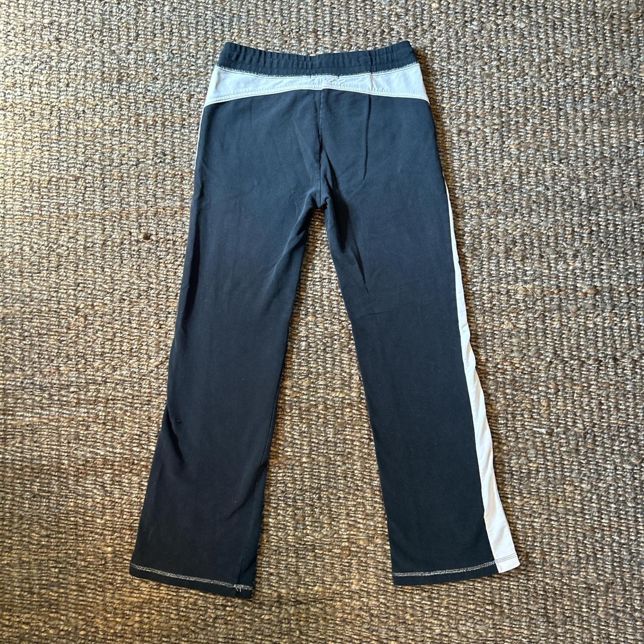 2000s navy and white flare pants Brand:... - Depop