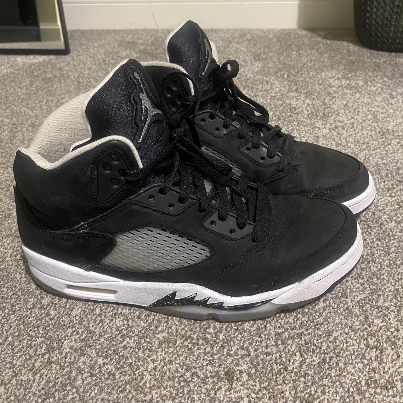 black moonlight jordan 5s - Depop