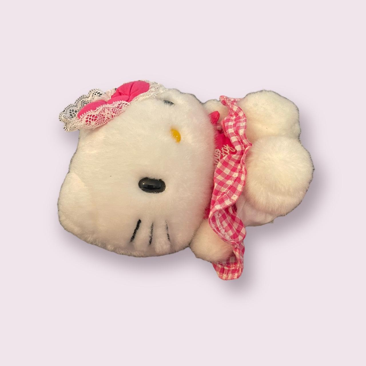 small cute hello kitty plush with dress great clean... - Depop
