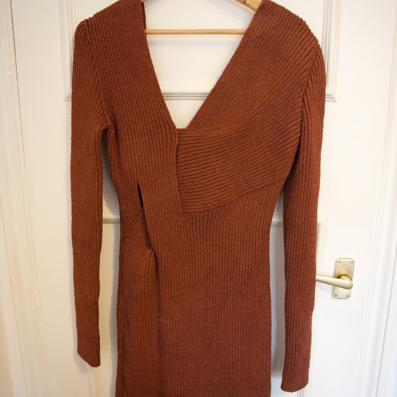 Bottega Veneta Orange Knit Dress Spring 2020... - Depop