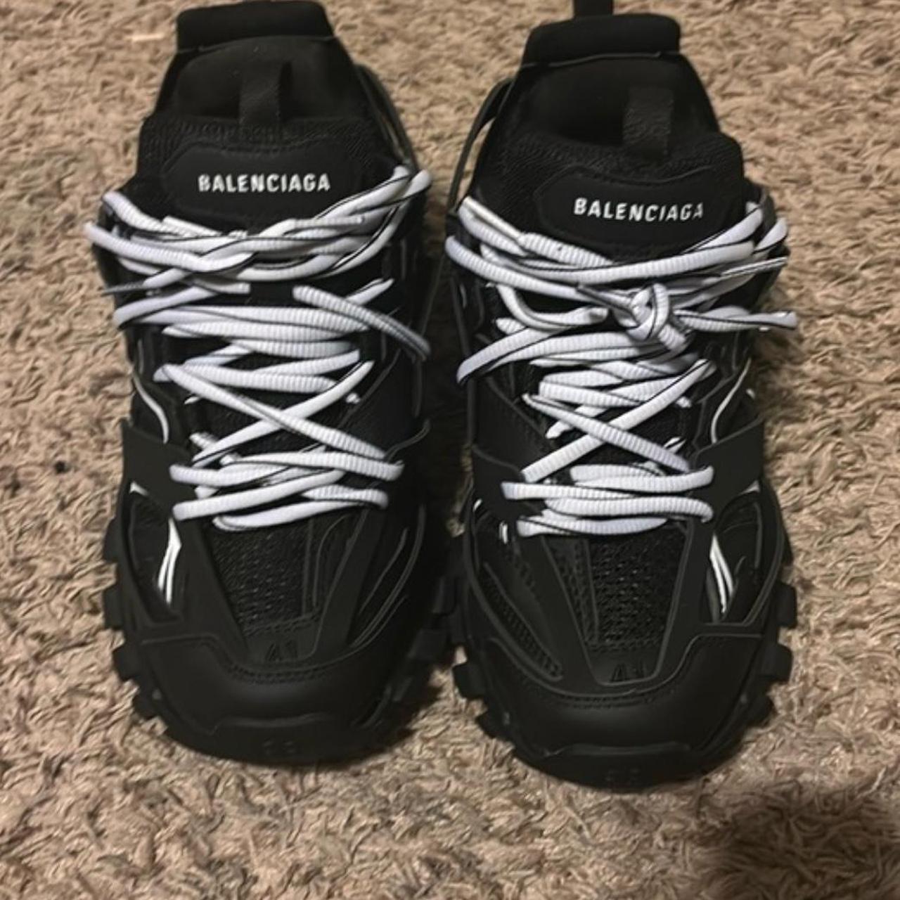 Brand new balenciaga tracks white laces 100%... - Depop
