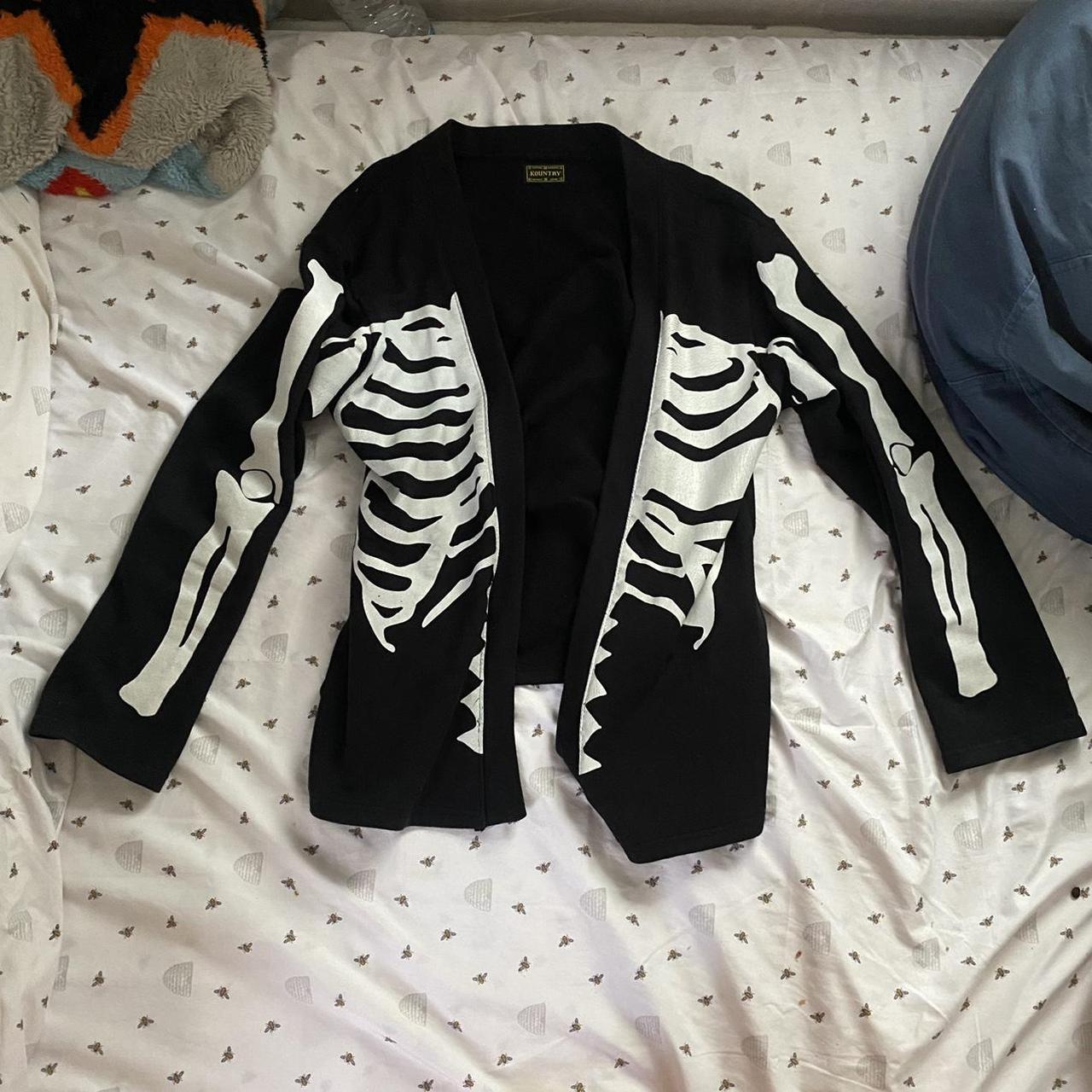 Kapital Kountry Skeleton Cardigan, tagged sz S fits... - Depop