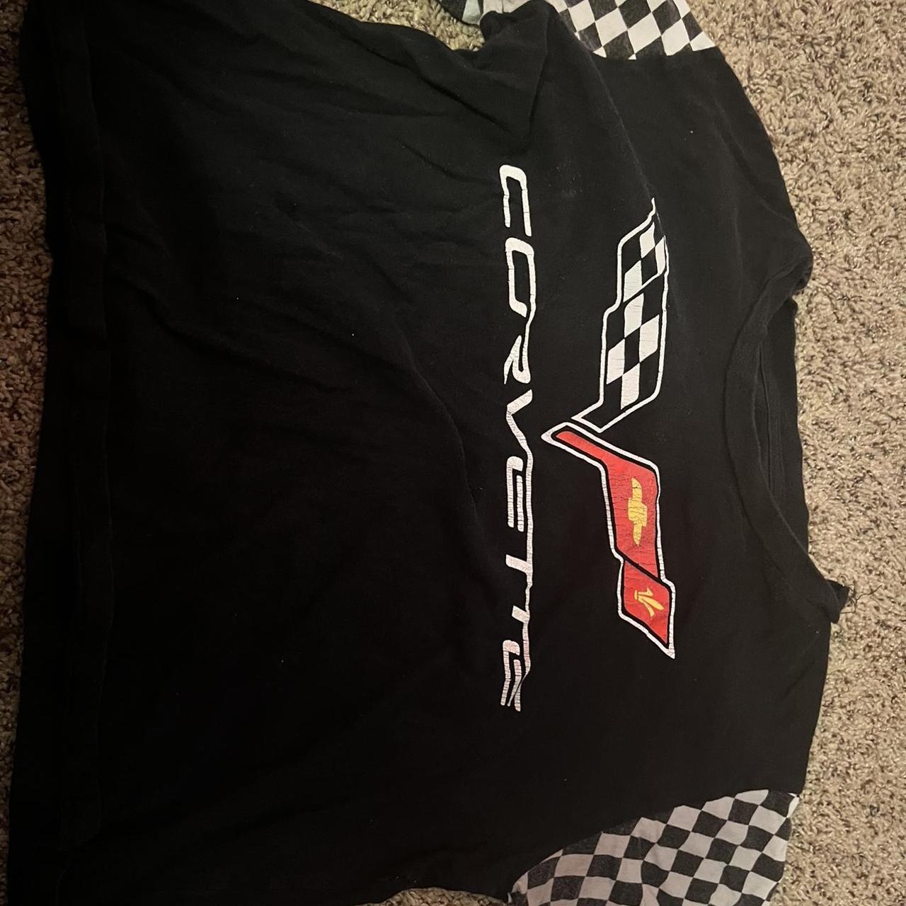 Corvette crop top there are signs of wear on the... - Depop