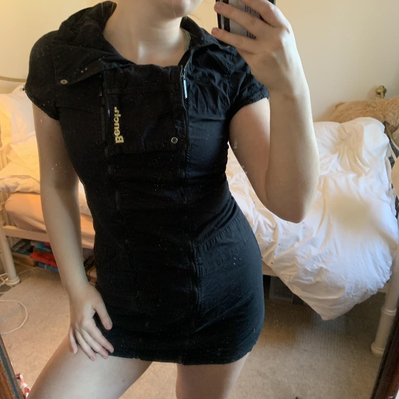 Wow!! Insane bench cargo dress mini, black with two... - Depop