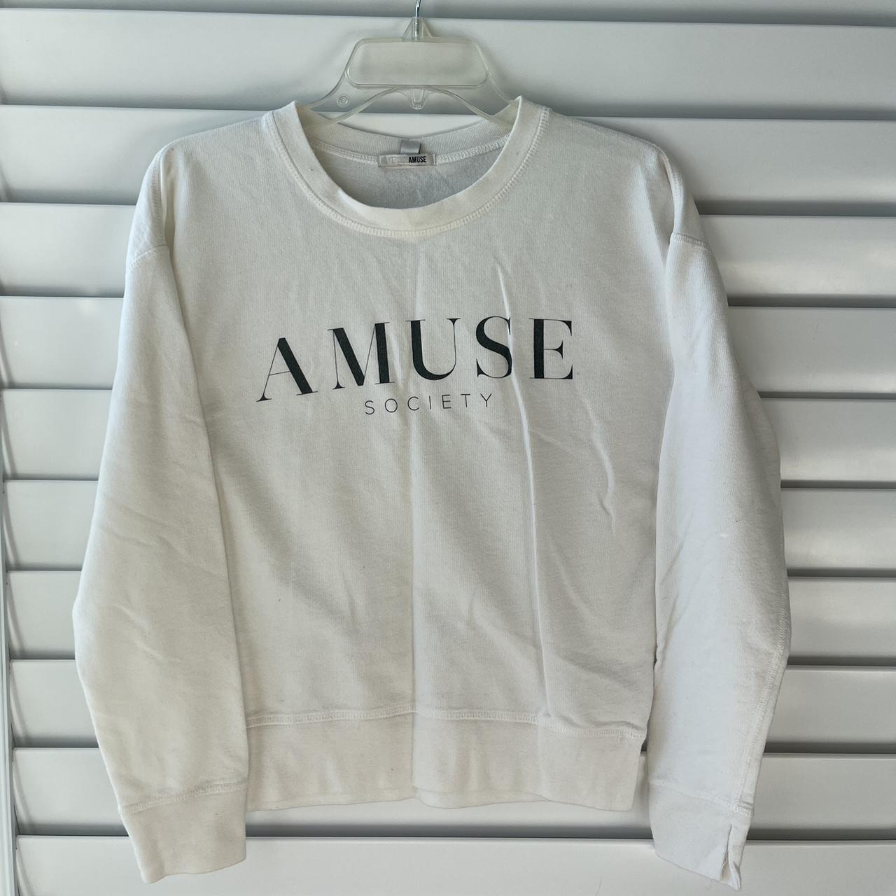White amuse society sweatshirt. - Depop