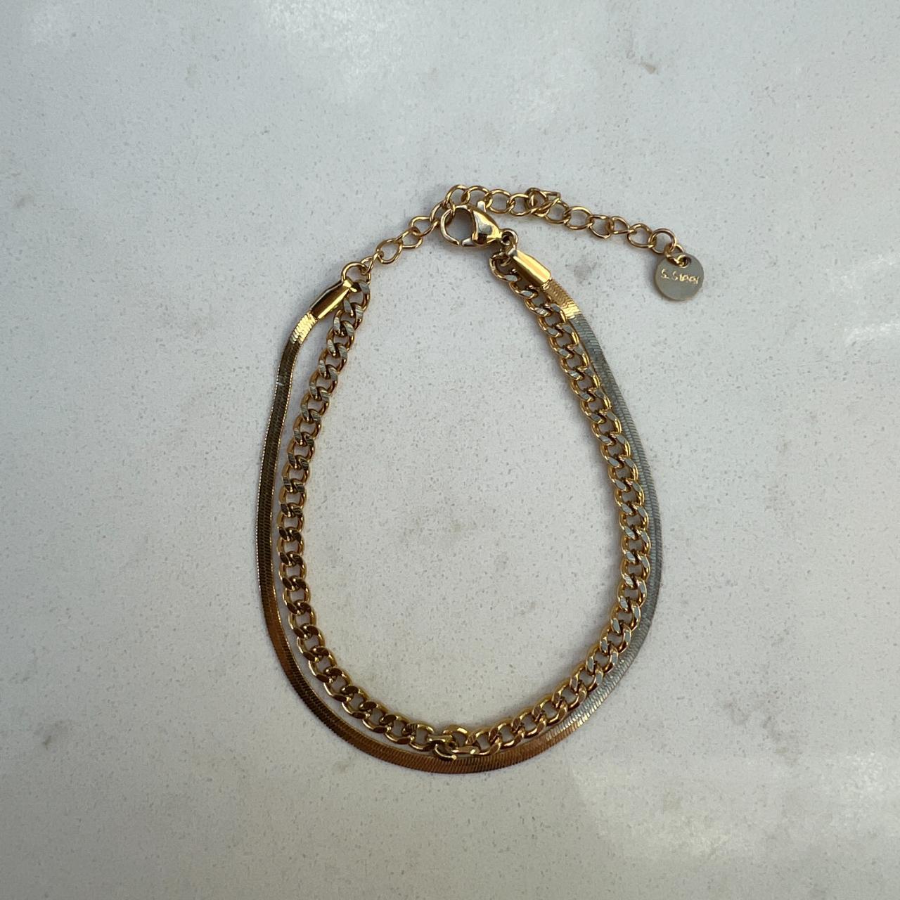 Classic Cuban & Snake Chain Bracelet A bold, dual... | Depop