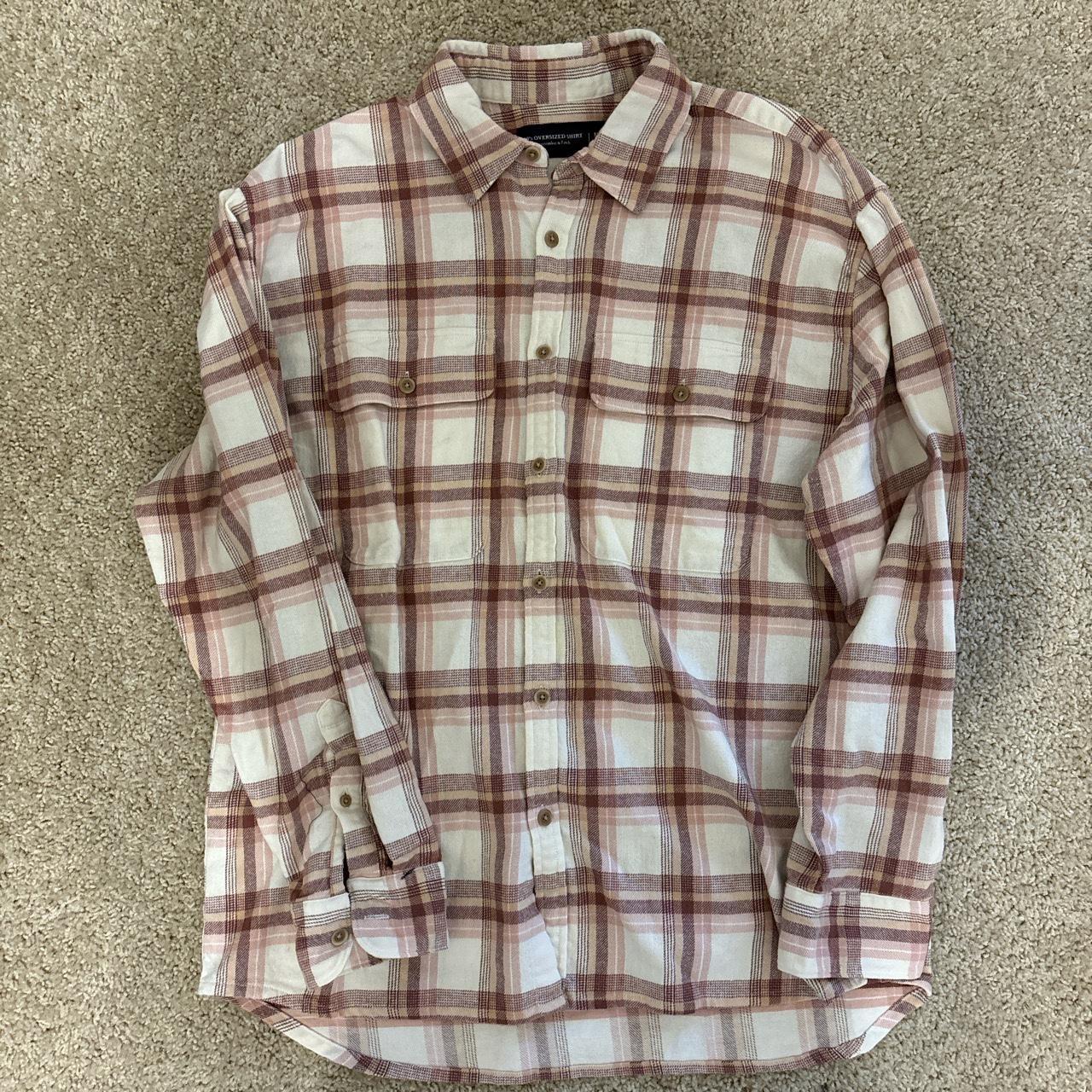 Abercrombie oversized shirt flannel. Size medium.... - Depop