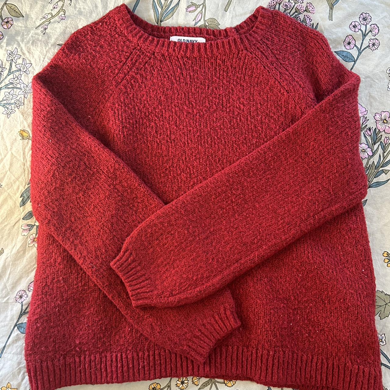 Old Navy Red Sweater Size XS Fits XS/S... - Depop