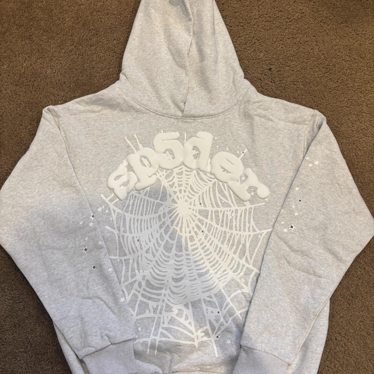 Gray OG sp5der hoodie Brand new comes with... | Depop