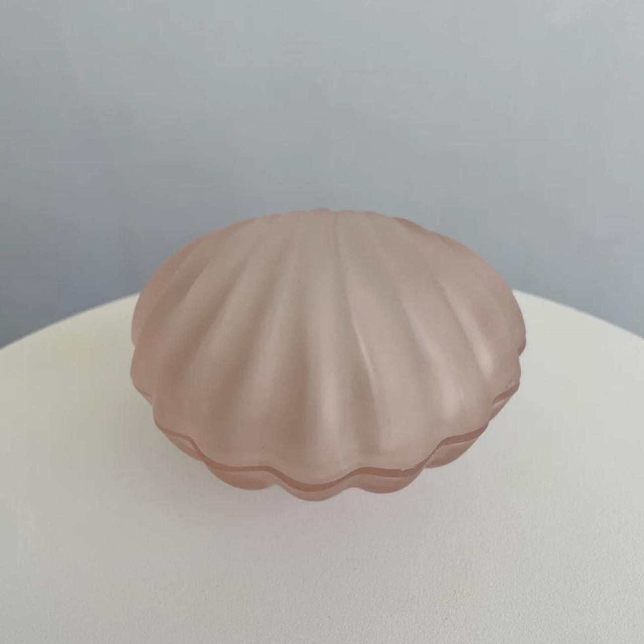 Matte Pink Glass Clam Jewelry Dish (i’m open for... - Depop