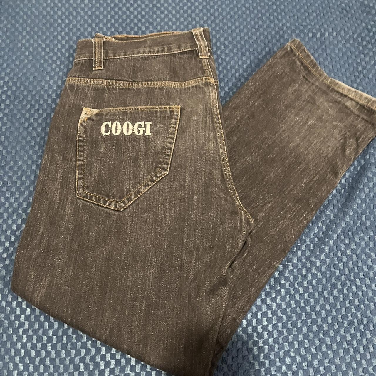 vintage coogi baggy jeans stacks nicely size... - Depop