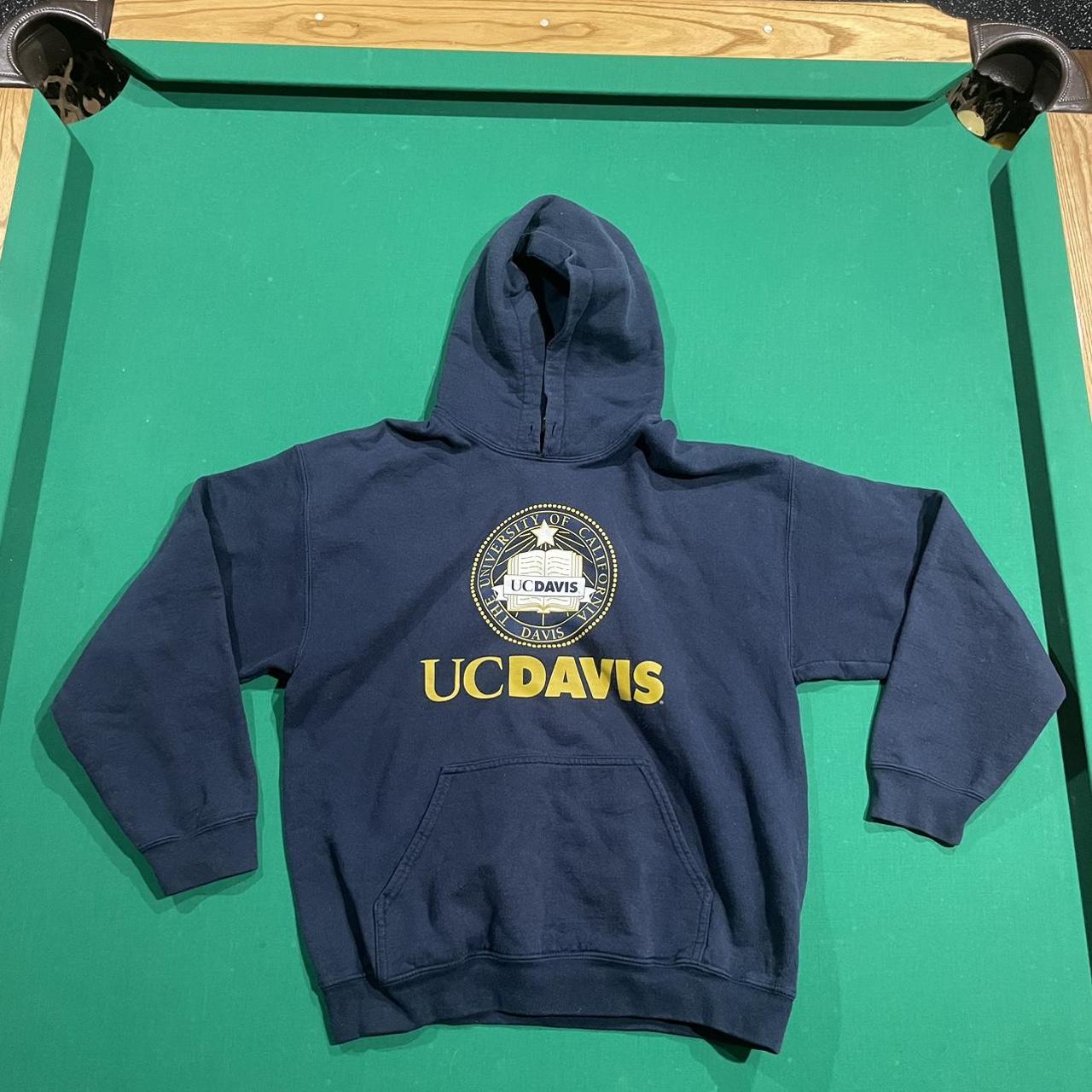 UC Davis hoodie size Large minor signs of wear and... - Depop