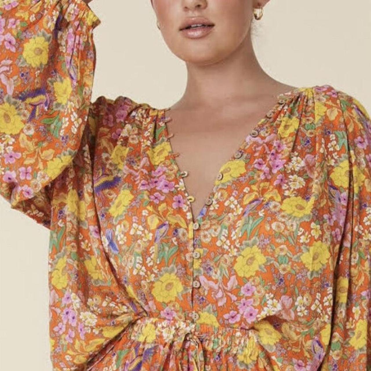 Spell Last Drinks Blouse XS as new. Would fit 6-10 - Depop