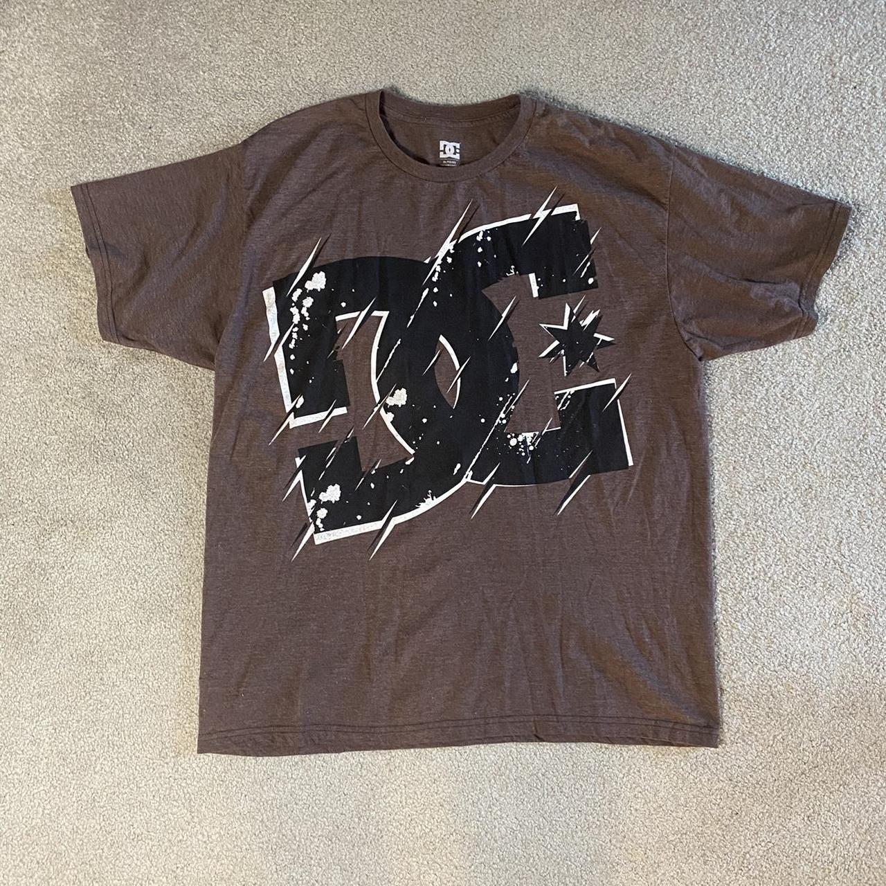 🛹🏠DC GRAPHIC TEE🏠🛹 Brown flavored tee seasoned... - Depop
