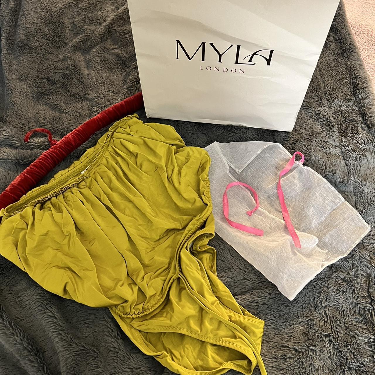 Myla swimsuit size S stunning lime green colour... - Depop
