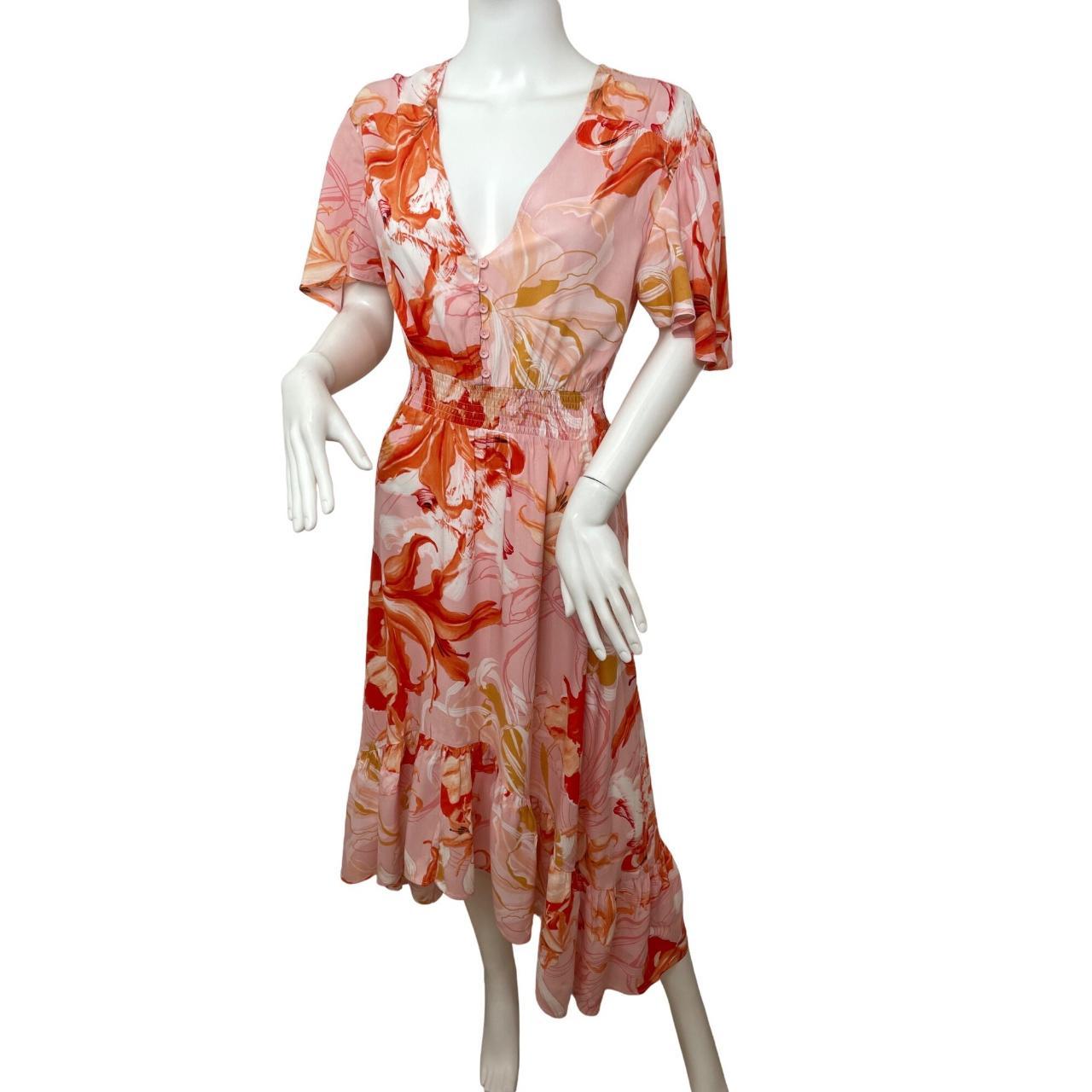 0599A- Abel the Label Dress, S, Floral, lilies,... - Depop