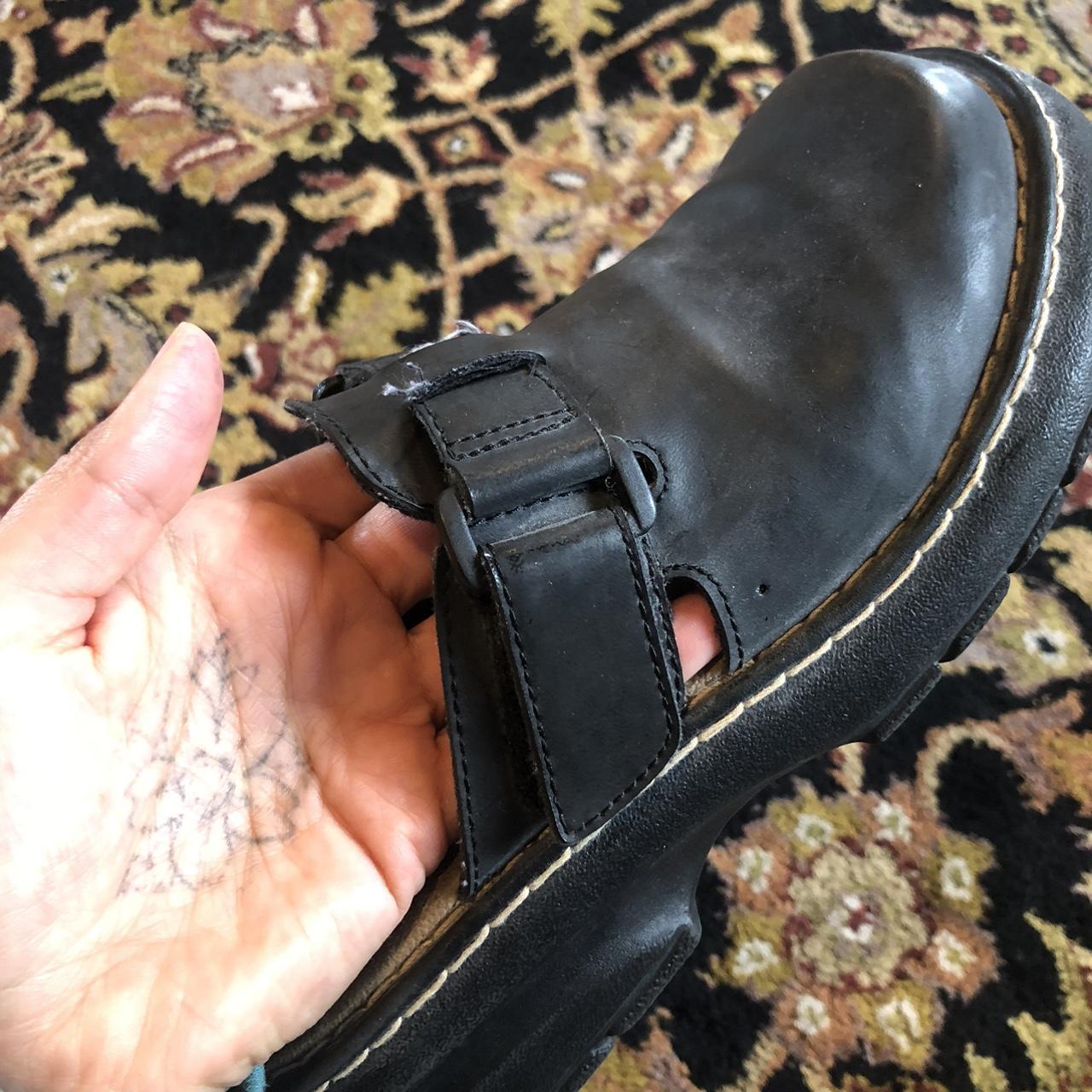 The cutest black clogs with doc marten style... - Depop