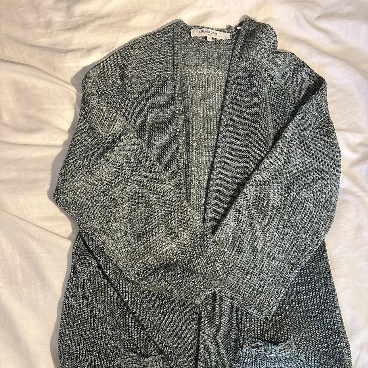 Gerard Darel green cardigan ️ i bought this at a... - Depop
